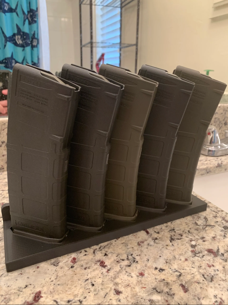 Pmag Display Rack - Carbon Fiber Gun Magazine Storage - Carbon Polymer ...
